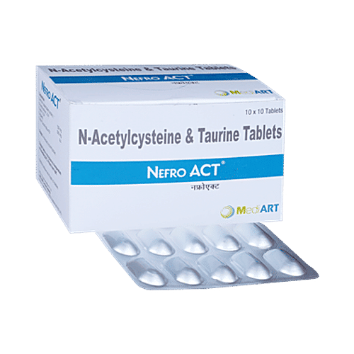 Buy Nefro ACT Nefro ACT 500mg/150mg Tablet Online at Best Price of Rs ...