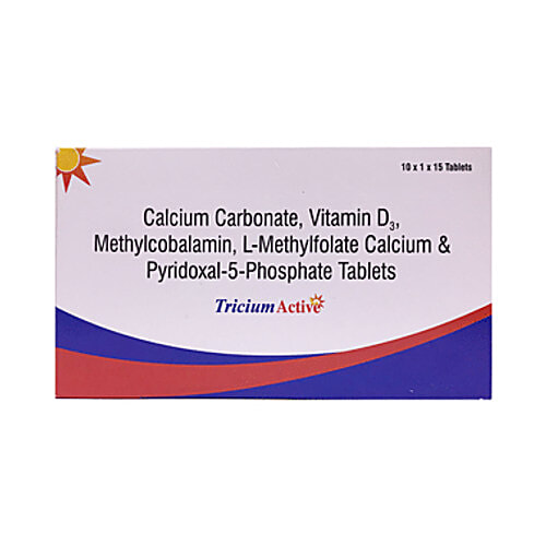 Buy Tricium Tricium Active Tablet with Calcium, Vitamin D3 ...