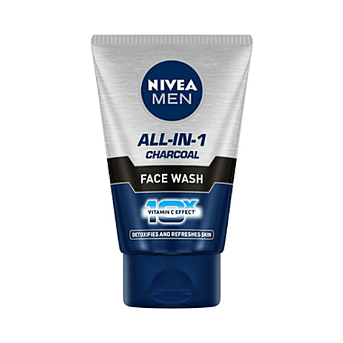 Buy Nivea Nivea Men Face Wash-All in 1 Charcoal to Detoxify & Refresh ...