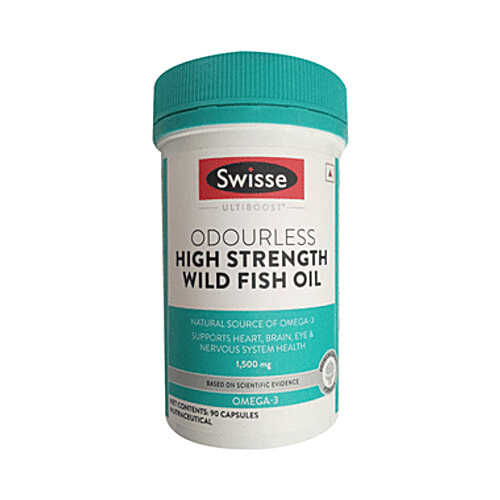 Buy Swisse Swisse Ultiboost Odourless High Strength Wild Fish Oil Capsule with 1500mg Omega 3 ...