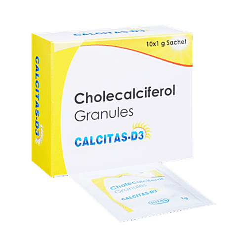Buy Calcitas Calcitas-D3 Granules 1gm For Bone, Joint and Muscle Care ...