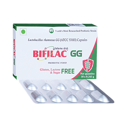 Buy Bifilac Bifilac GG Capsule Gluten, Lactose & Sugar Free Online at ...