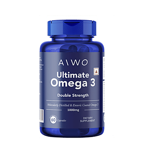 Buy AIWO AIWO Ultimate Omega 3 Double Strength Fish Oil 1000mg for ...