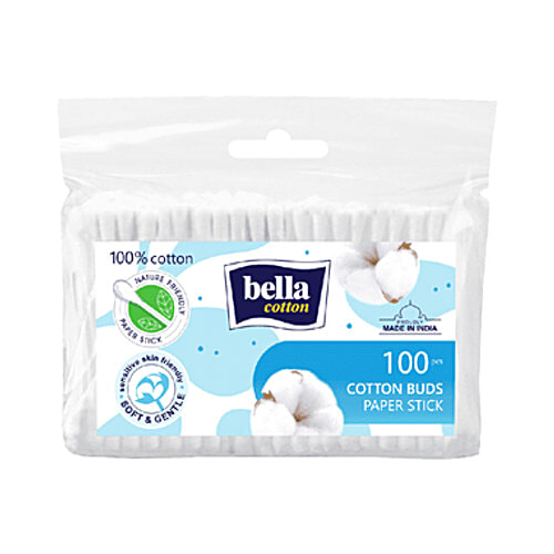 Buy Bella Bella Cotton Buds with Paper Stick Foil Online at Best Price ...