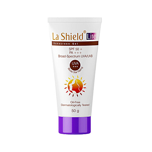 Buy La Shield La Shield Lite Sunscreen Gel SPF 50+ PA+++ | For UVA/UVB ...