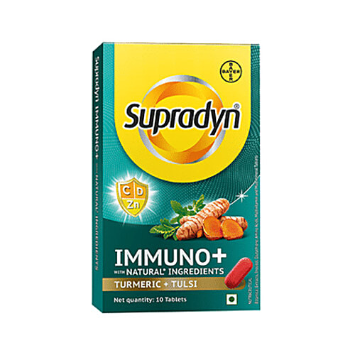 Buy Supradyn Supradyn Immuno+ Multivitamin with Turmeric & Tulsi ...