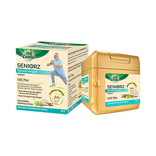 Buy Zandu Zandu Seniorz Bone Strength Tablet | 100% Ayurvedic ...