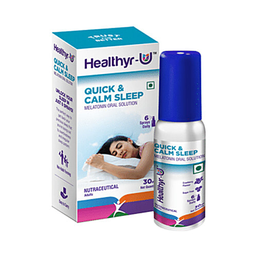 Buy Healthyr-U Healthyr-U Quick & Calm Sleep Melatonin Oral Solution Spray Online at Best Price ...
