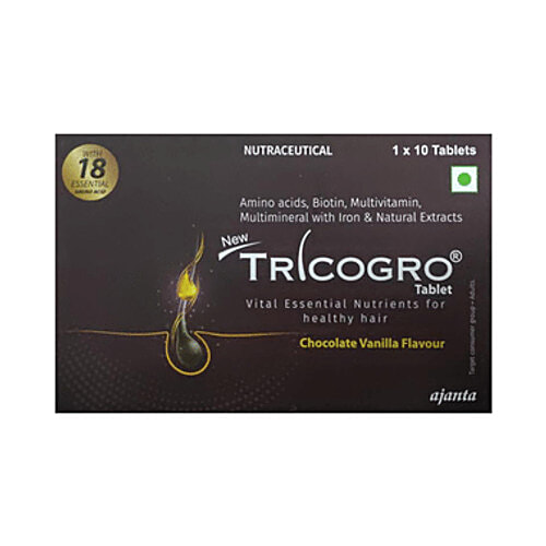 Buy Tricogro New Tricogro Tablet Chocolate and Vanilla Online at Best ...