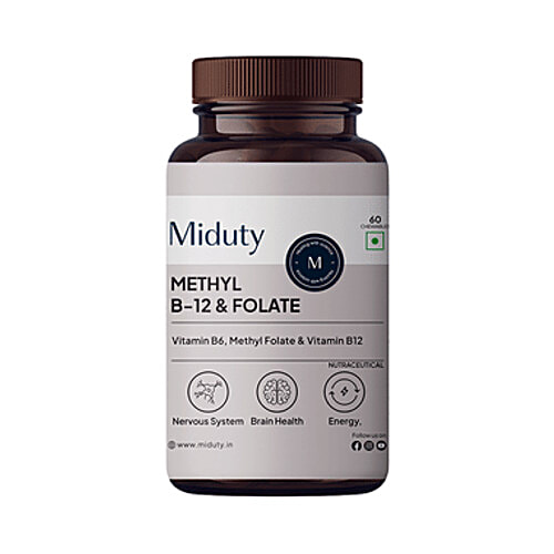 Buy Miduty Miduty Methyl B-12 & Folate Capsule Online at Best Price of ...