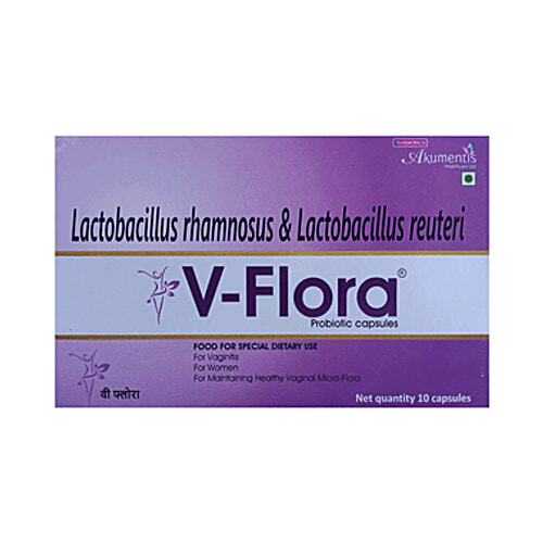 Buy V-Flora V-Flora Probiotic Capsule Online at Best Price of Rs 500 ...