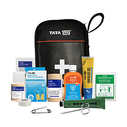 Buy Tata 1mg Tata 1mg First Aid Kit - Travel Pouch Online at Best Price ...