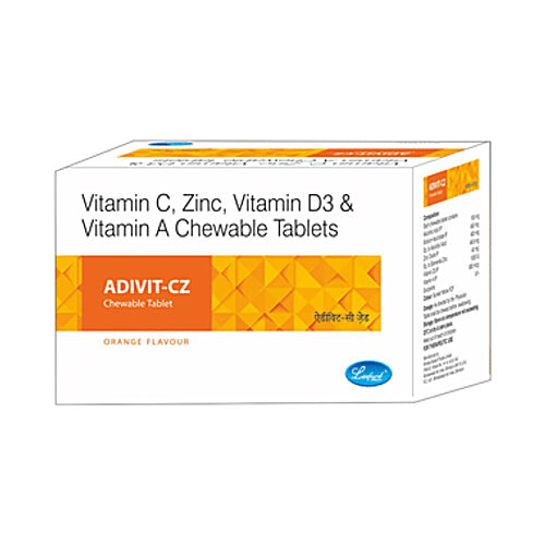 Buy Leeford Leeford Adivit-CZ Chewable Tablet Orange Online at Best Price of Rs 82.5 - bigbasket