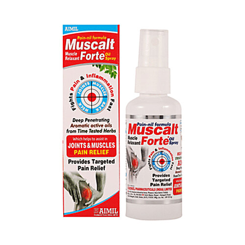 Buy Aimil Pharmaceuticals Aimil Muscalt Forte Oil Spray | Relieves ...