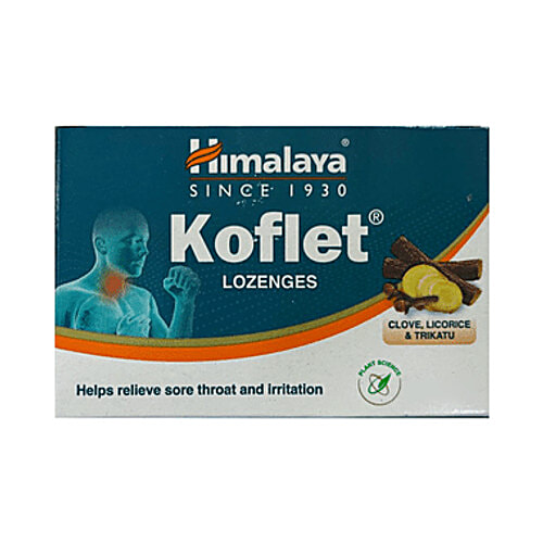 Buy Himalaya Healthcare Himalaya Koflet Cough Lozenges| Soothes Sore ...