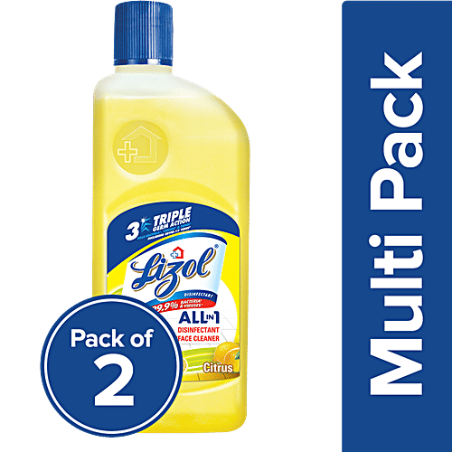 Buy Lizol Floor Cleaner - Citrus 2x500 ml (Multi Pack) Online at Best ...