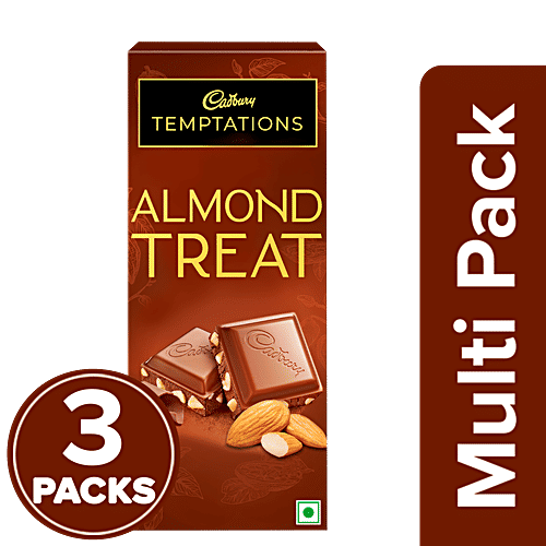Buy Cadbury Temptations Almond Treat Chocolate Bar 3x72 gm (Multipack ...