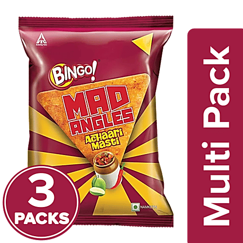 Buy Bingo! Mad Angles Achaari Masti - Mango Pickle Flavour Crunchy ...