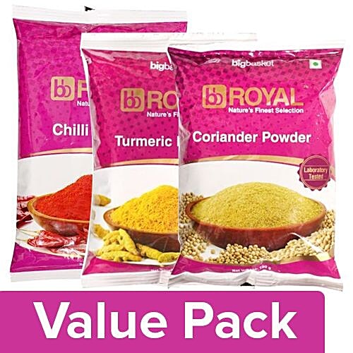 Buy bb Royal Red Chilli Powder 200G +Turmeric/Haldi Powder 100G ...