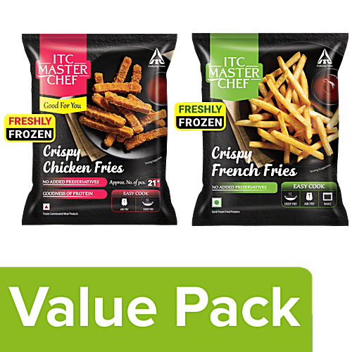 Buy ITC Master Chef Crispy French Fries 400 gm + Chicken Fries - Crispy ...