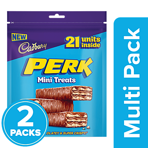 Buy Cadbury Perk Mini Treats Chocolate Coated Wafer Bars Online at Best ...