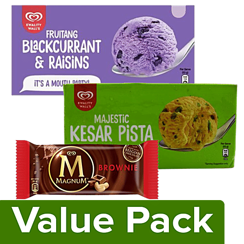 Buy Kwality Wall's Frozen Dessert-Black Current+Kesar Pista (700 ml ...