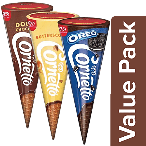 Buy Kwality Wall's Cornetto Frozen Dessert-Double Chocolate ...