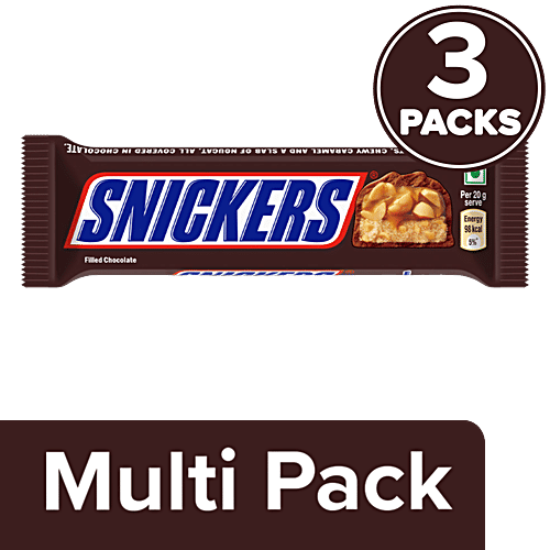 Buy Snickers Peanut Filled Chocolate Bar Online at Best Price of Rs 141 ...