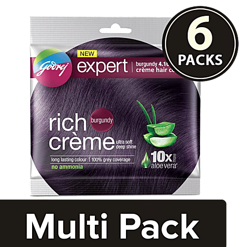 Buy Godrej Expert Rich Creme Hair Colour - Shade 4.16 Burgundy, Single ...