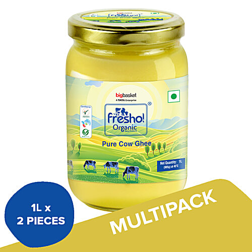 Buy fresho! Organic Desi Cow Ghee, Slowly Cooked, Rich Aroma Online at ...