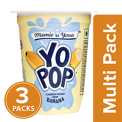 Buy Mamie Yova Yo Pop Flavoured Yoghurt Drink - Banana Online at Best ...