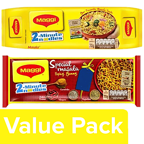 Buy Maggi Noodles - Masala, 560 g Pouch + Special Masala, 280 g Online at Best Price of Rs null ...