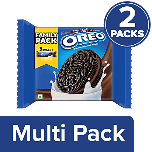Buy Cadbury Oreo Choco Creme Flavoured Chocolatey Sandwich Biscuits ...