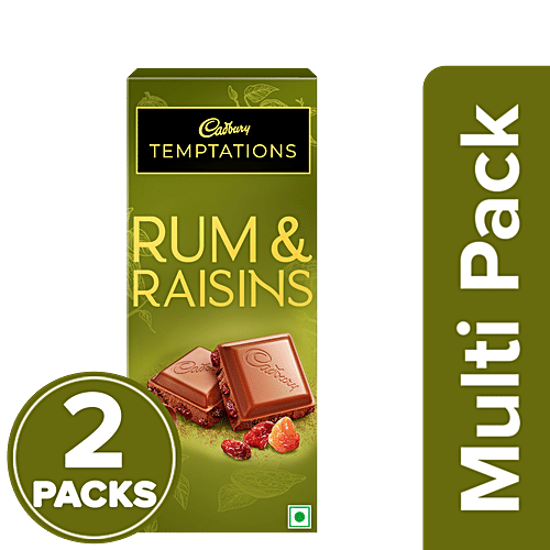 Buy Cadbury Temptations Rum & Raisins Premium Chocolate Bar Online at ...