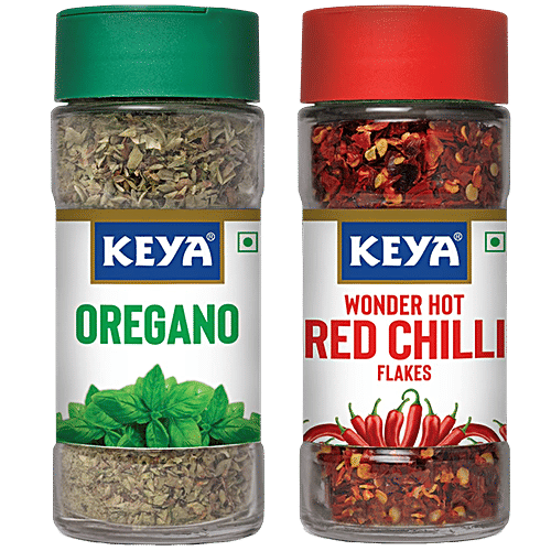 Buy Keya Keya Chilli Flakes - Red 40 g Bottle + Oregano 9 g Bottle ...