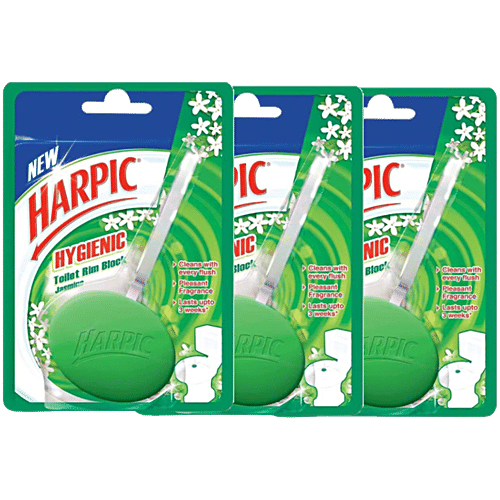 Buy Harpic Hygienic Toilet Cleaner Rim Block, Jasmine Online at Best ...