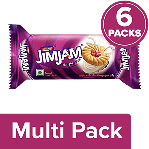 Buy Britannia Treat JimJam Cream Biscuits Online at Best Price of Rs ...