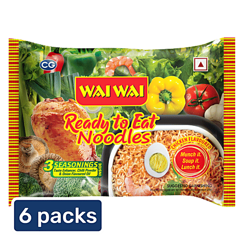 Buy Wai Wai Ready To Eat Chicken Flavoured Instant Noodles Online at ...