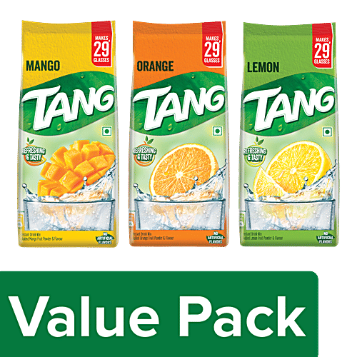 Buy Tang Instant Drink Mix - Orange 500 g + Lemon + Mango, 500 g Online ...