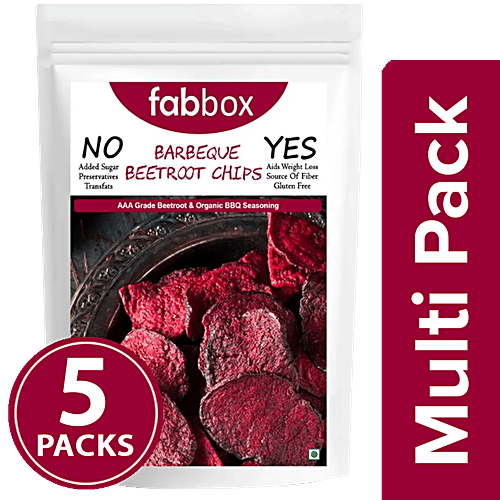 Buy Fabbox Beetroot Chips - Barbeque Flavour, Healthy, Rich In Vitamins ...