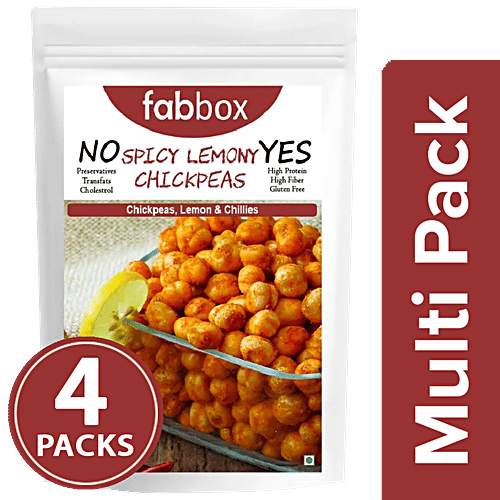 Buy Fabbox Chickpeas - Spicy, Lemony, Rich In Protein & Fibre, Vegan ...