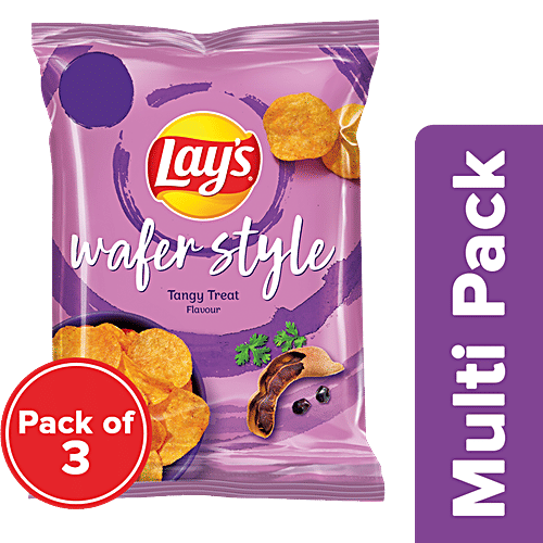 Buy Lay's Wafer Style - Potato Chips, Tangy Treat Flavour Online at ...