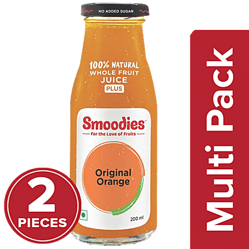 Buy Smoodies Original Orange Juice - 100% Natural & Healthy, Sugar-Free ...
