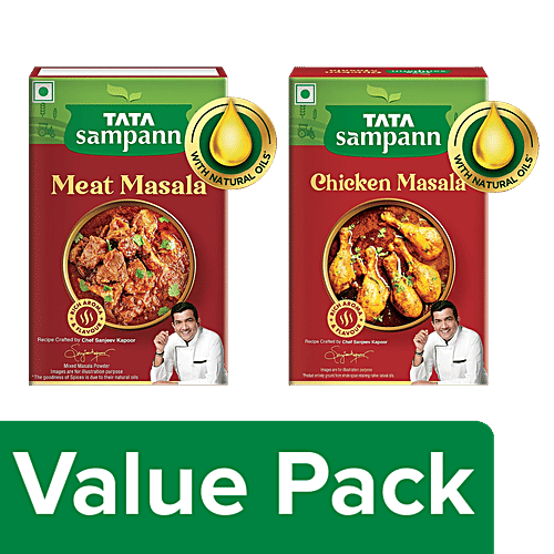 Buy Tata Sampann Chicken Masala - With Natural Oils + Meat Masala ...
