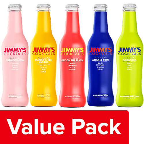 Buy Jimmys Cocktails Assorted Flavours Cocktail Mixer - Non-Alcoholic ...