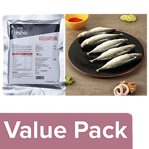 Buy fresho! Kolhapuri Gravy Mix, 200 g + Mackerel Fish - Large, 4 to 6 ...