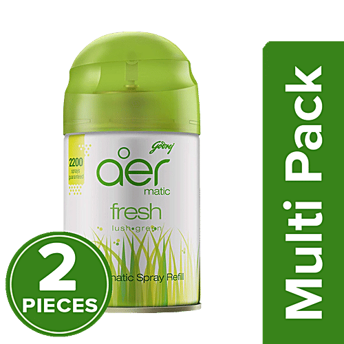 Buy Godrej Aer Matic - Automatic Air Freshener Refill, Fresh Lush Green ...