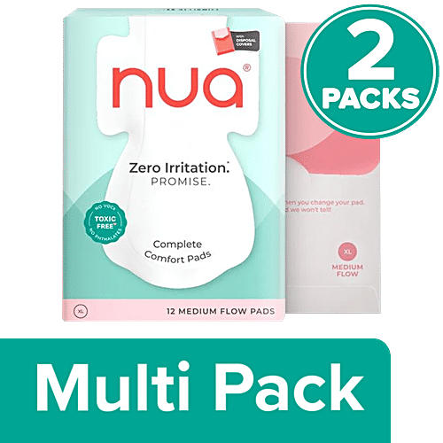 Buy Nua Ultra-Thin Rash-Free Pads - Large, With Disposal Covers Online ...