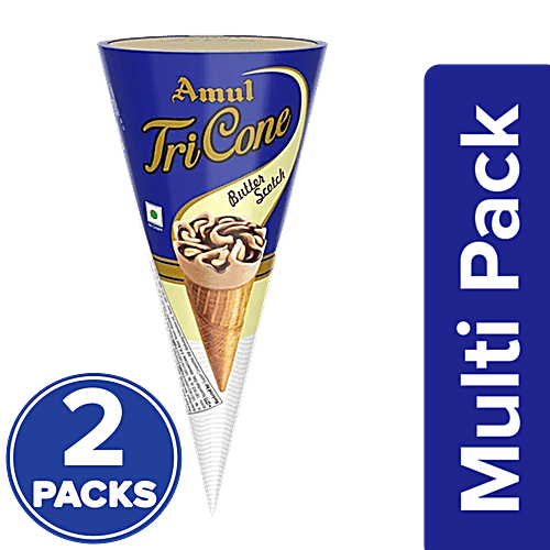 Buy Amul Ice Cream - Tricone, Butterscotch Online at Best Price of Rs ...