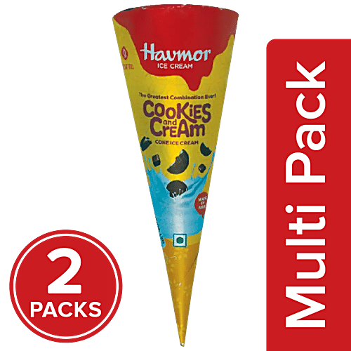 Buy Havmor Cookies & Cream Cone Ice Cream Online at Best Price of Rs 70 ...